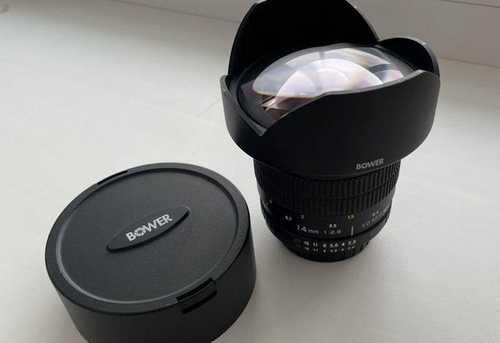 Объектив 14 мм f2.8 Bower for Nikon