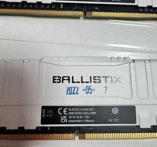 Оперативная память Crucial Ballistix ddr4 2x8gb