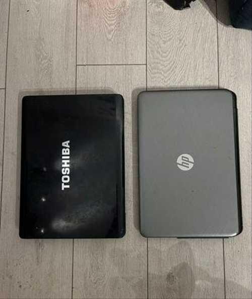 Нерабочие ноутбуки HP и Toshiba