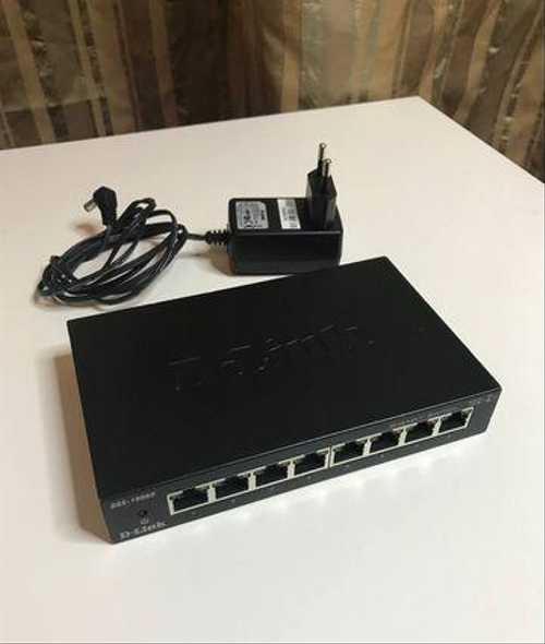 Гигабитный коммутатор свитч D-Link DGS1008D