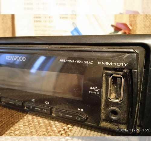 Автомагнитола kenwood KMM-101 Y