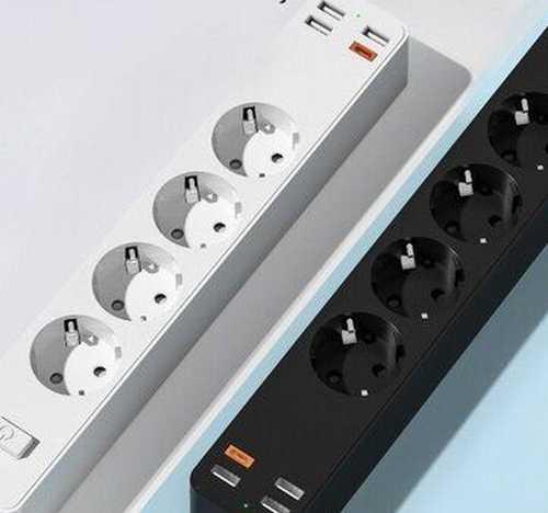 Сетевой удлинитель wiwu Power Strip Black