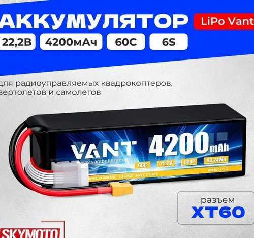 Аккумулятор lipo 6S 4200mah