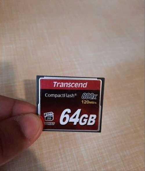 Transcend 800x compact flash ts64gcf80