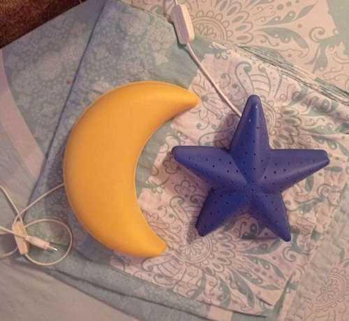 Светильники с икеи звезда и луна для детей