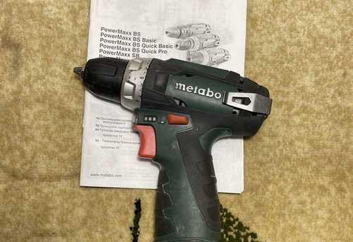 Аккумуляторный шуруповерт Metabo PowerMaxx BS