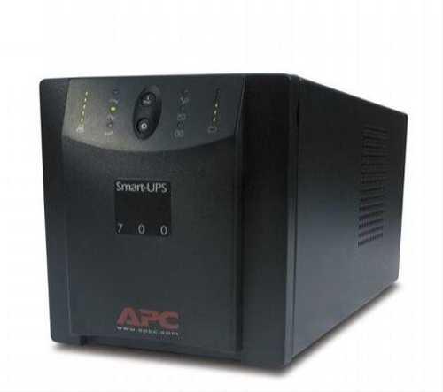 APC Smart UPS 700 + два свежих акб внутри
