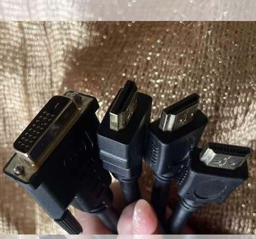 Кабели hdmi, dvi - 5 и 7,5 метров