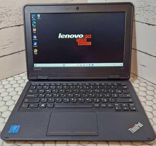 Шустрый 11.6"Lenovo intel 4405u/8gb/m2 128gb