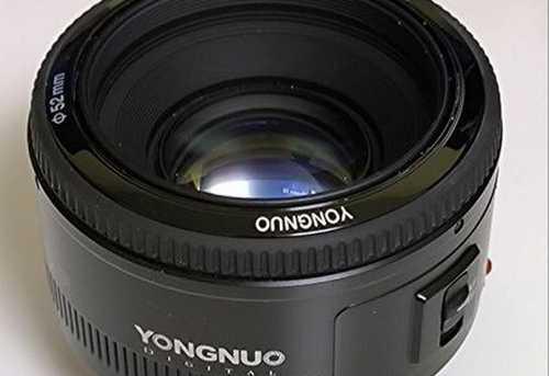 Объектив yongnuo 50mm f1,8 canon