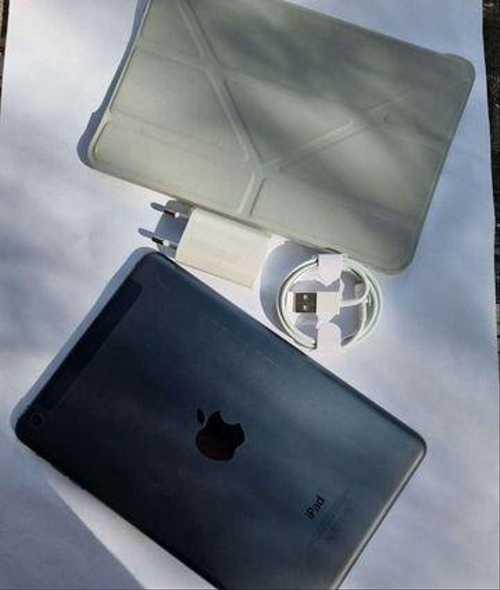 iPad mini 1st 16gb + sim (cellular) +чехол,каб,зар