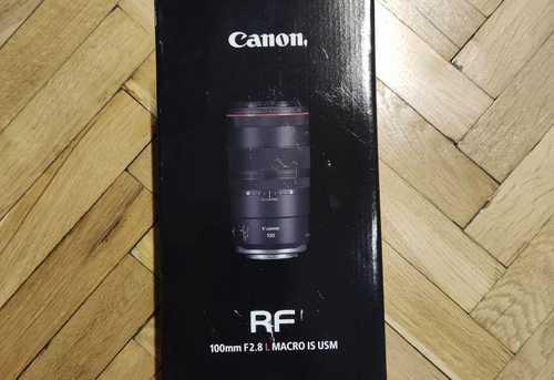 Объектив Canon RF 100mm f/2.8L Macro IS USM