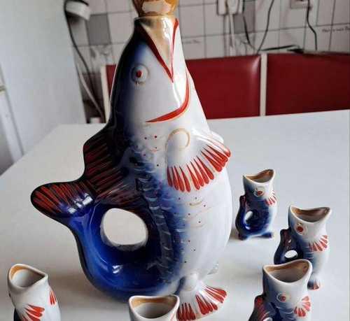 Керамический набор "Рыбки" СССР