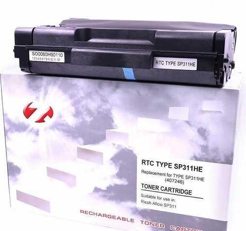 Тонер картридж 7Q SP311HE (407246) для Ricoh Aficio SP 311 (Чёрный, 3500 стр.)