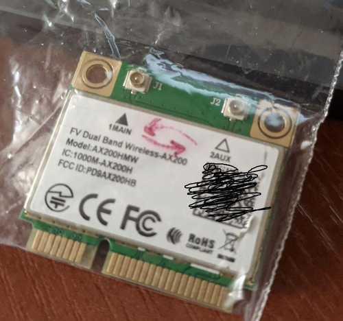 Mini PCI-E адаптёр Intel AX200 (MPE-AX3000) WiFi6