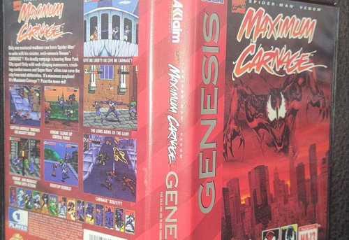 Maximum Carnage sega genesis оригинальный