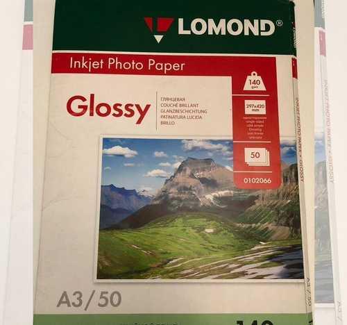 Фотобумага Lomond inkjet paper glossy