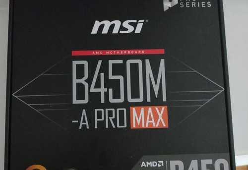 Msi b450m a pro max