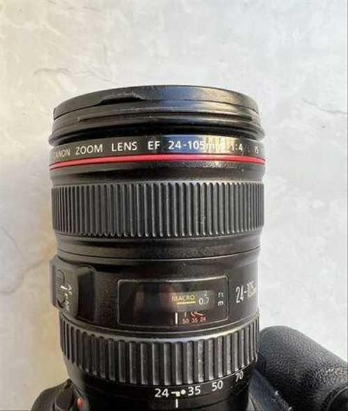 Объектив Сanon zoom lens ef 24-105 mm l is