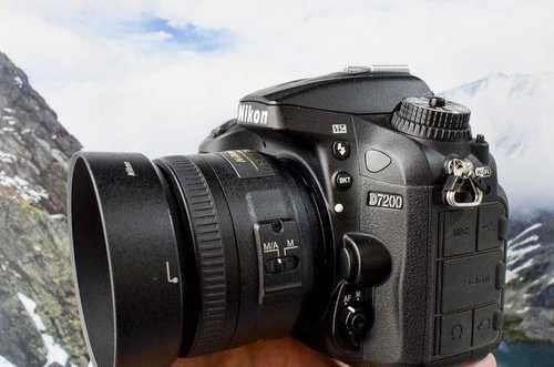 Фотоаппарат Nikon D7200 kit AF-S 35mm f1.8G DX
