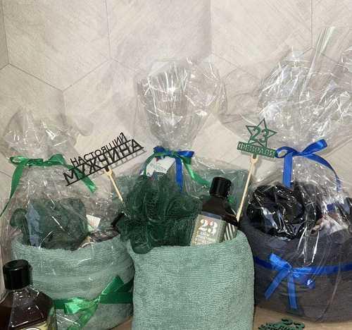 Мужской набор, полотенце cleanelly 50*100