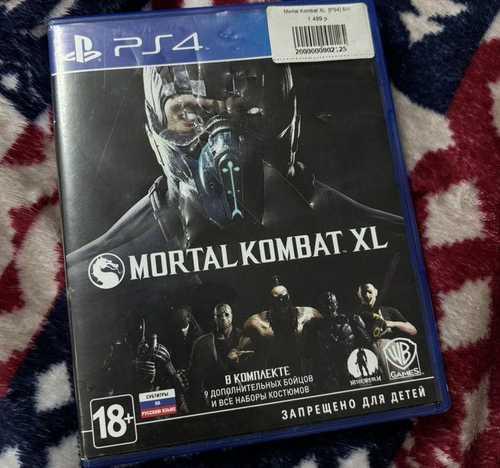 Диски на ps4 мортал комбат XL