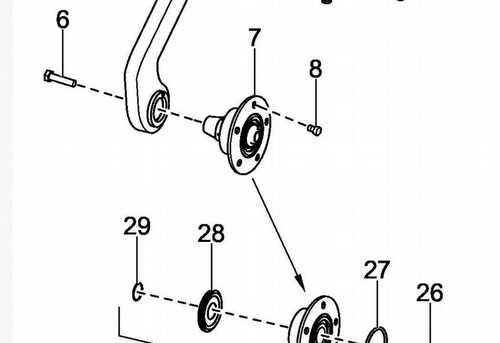 170099 ступица Carrier XL Vaderstad