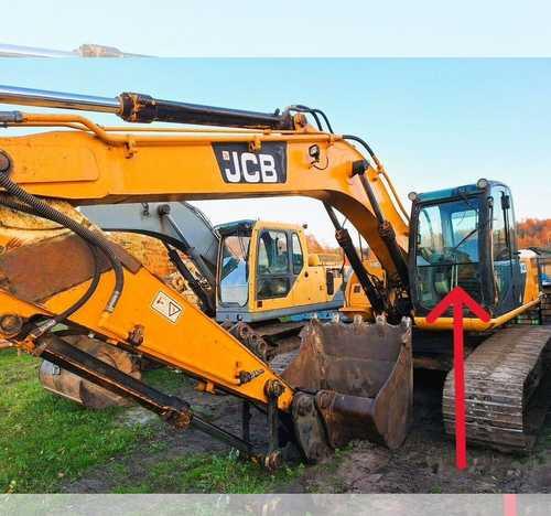 Стекло JCB JS 160 нижнее