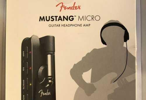 Компактный гитарный усилитель fender mustang micro