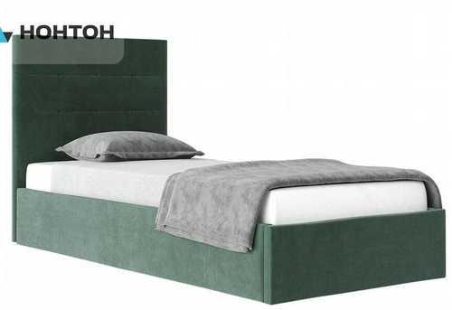 Кровать Соната 0.9 м велюр зеленый