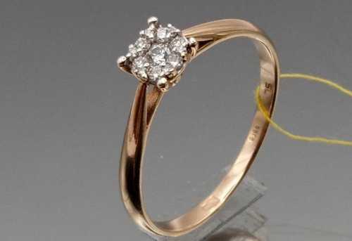 Золотое кольцо с бриллиантами 585* 18,5р