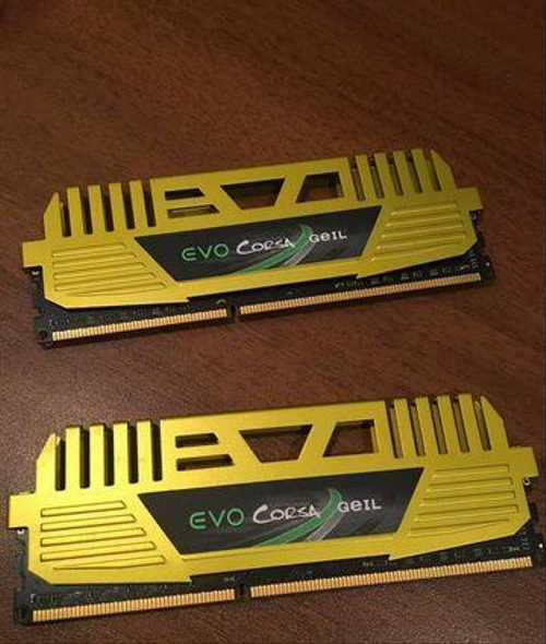 Оперативная память Evo Geil Corsa ddr3 16 gb 2400