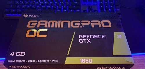 Видеокарта Palit nvidia GeForce GTX1650 GP OC 4 GB
