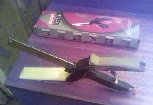 Кухонные нож ножницы разделочная доска 2в1