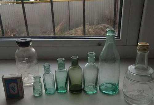 Бутылочки СССР и бутылки из под вина
