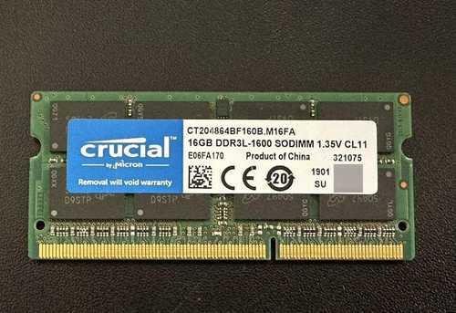 Crucial DDR3L 16GB (1x16) so-dimm