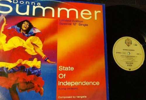 Donna Summer State Of Independence винил 1982
