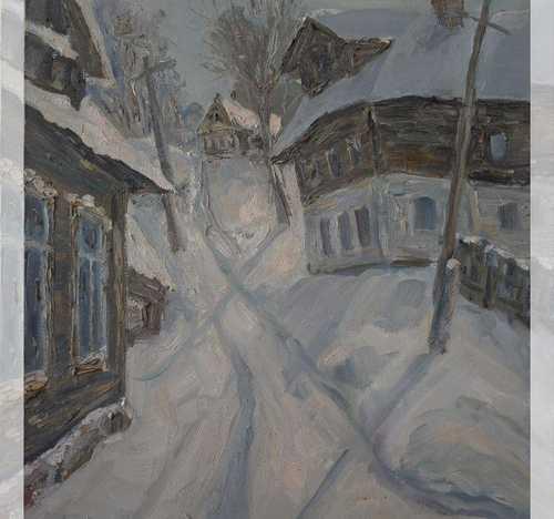Старая улочка, 2010 год, картина маслом