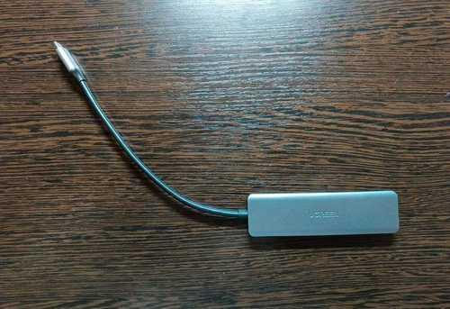 Ugreen. USB-концентратор 4 в 1 Type C, 4 x USB 3.0