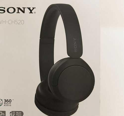 Беспроводные наушники sony wh ch520, черные