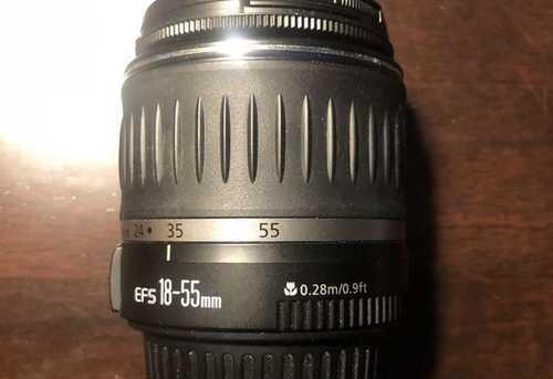 Фотообъектив Canon zoom lens EF-S 18-55mm