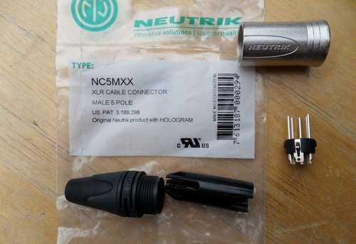 Разъёмы (кабельная вилка) neutrik NC5MXX