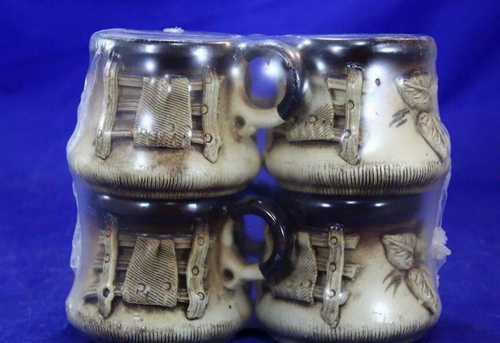 Сервиз кружки чайные кофейные керамические чашки 1