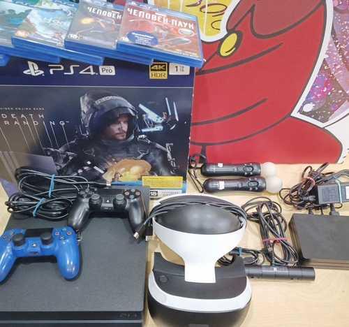 Sony playstation 4 pro 1tb с vr