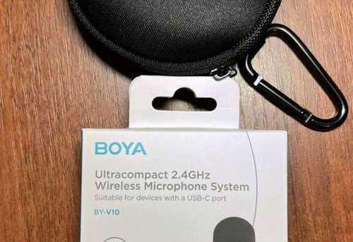 Boya BY-V10.-G Новый беспроводной петлич. микрофон