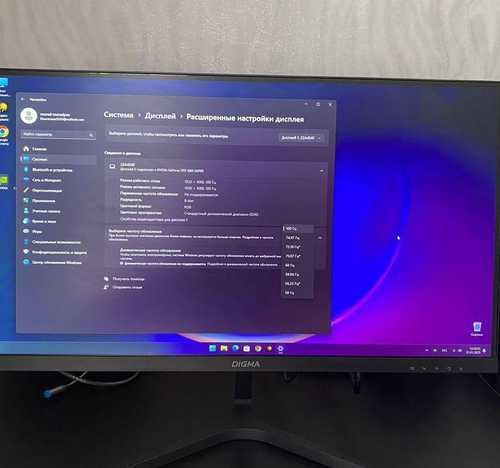 Монитор для компьютера 21 дюйма бу 100гц