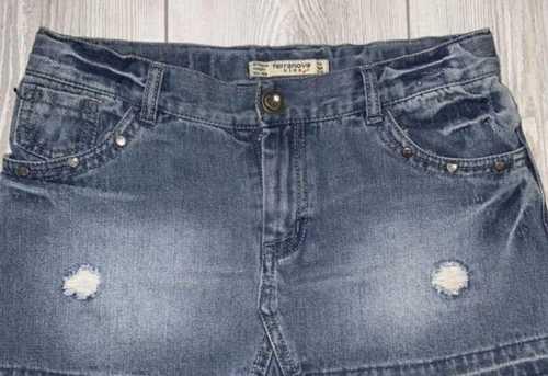 Юбка джинсовая на девочку 152см