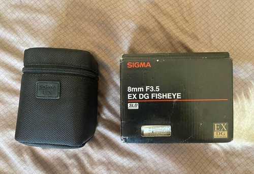 Sigma AF 8mm f/3.5 EX DG Fisheye / для Canon