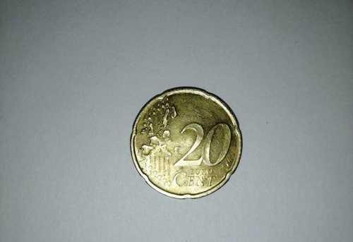 Монета 20 евро цент Германия
