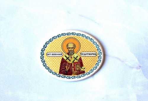 Икона Николай чудотворец, фарфор (бисквит)